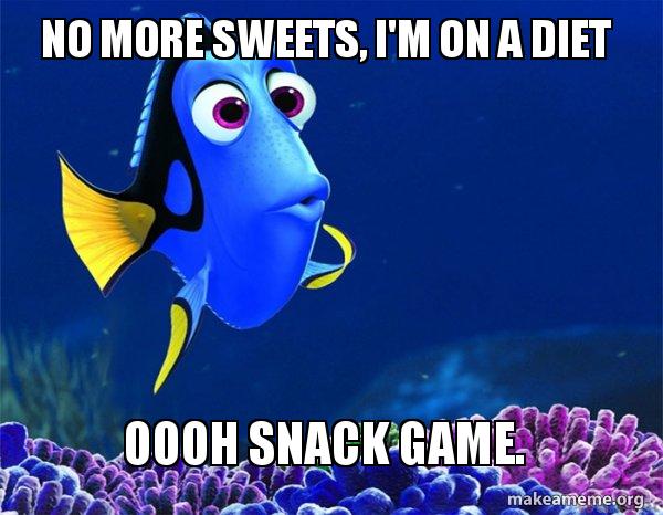 No more sweets, I'm on a diet Oooh snack game. - Dory from Nemo (5 ...