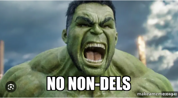 NO NON-DELS Meme Generator