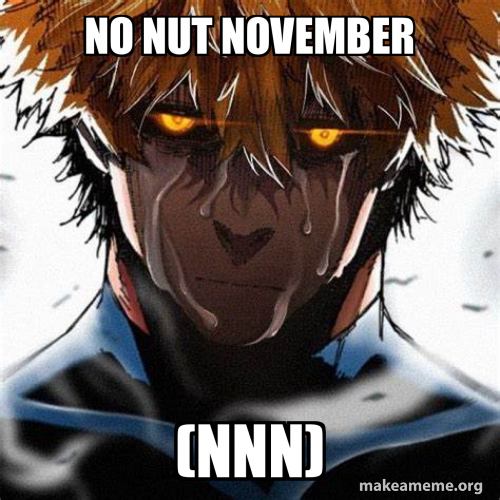 nO NUT NOVEMBER (nnn) Meme Generator