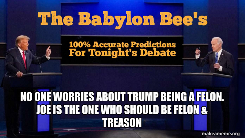 no one worries about Trump being a felon. joe is the one who should be ...