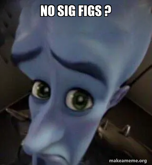 No sig Figs ? - No Rage Face Meme Generator