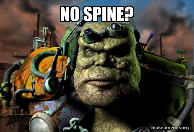 No Spine? Meme Generator