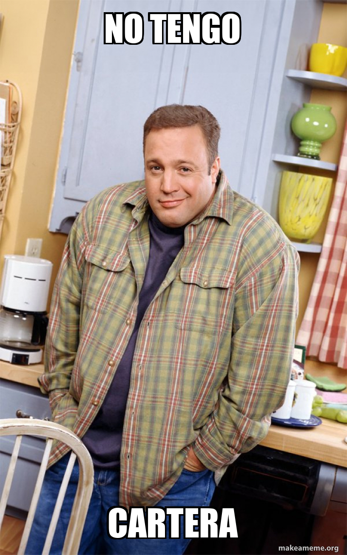 No tengo cartera - Kevin James Meme Generator