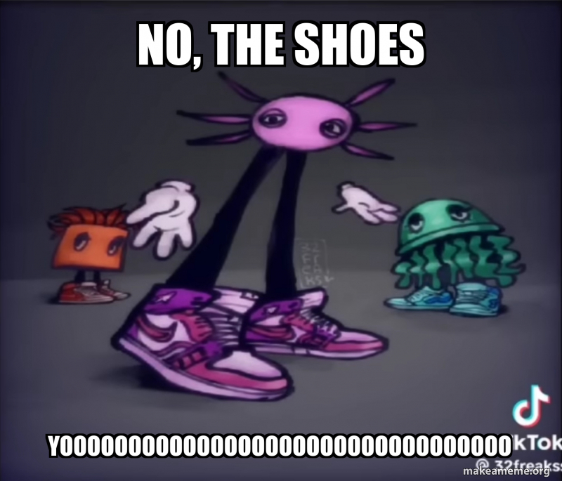 No, The shoes Yooooooooooooooooooooooooooooooooo Meme Generator