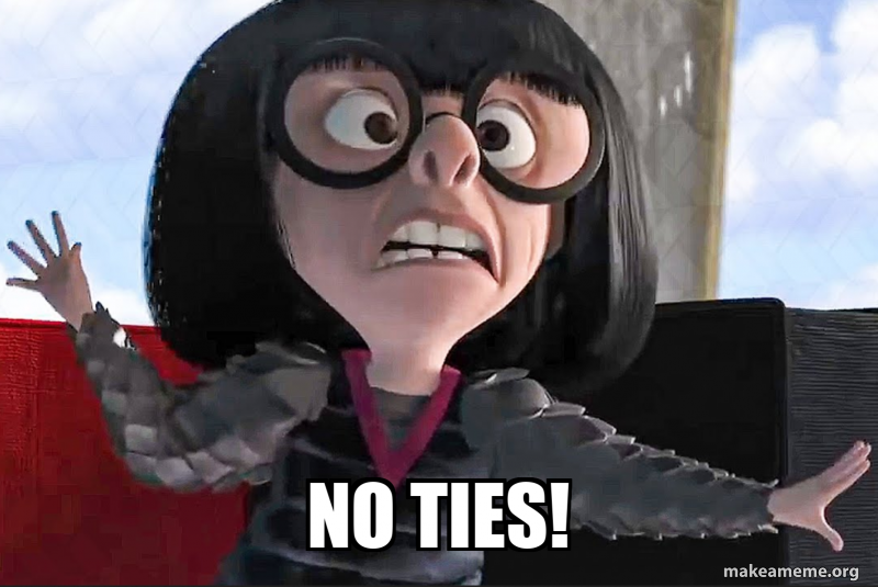 No ties! Meme Generator