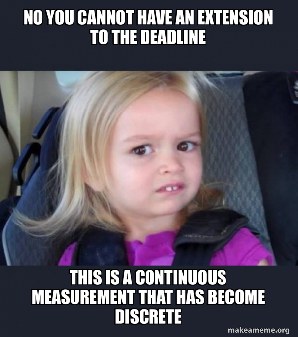 No you cannot have an extension to the deadline This is a continuous ...