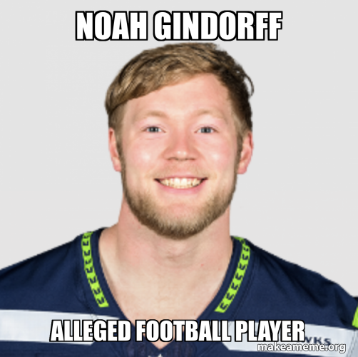 noah gindorff alleged football player Meme Generator