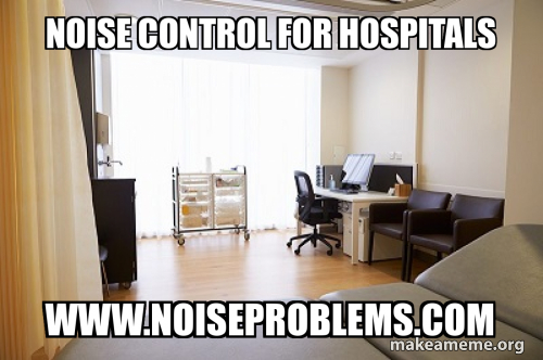 Noise Control for Hospitals www.noiseproblems.com Meme Generator