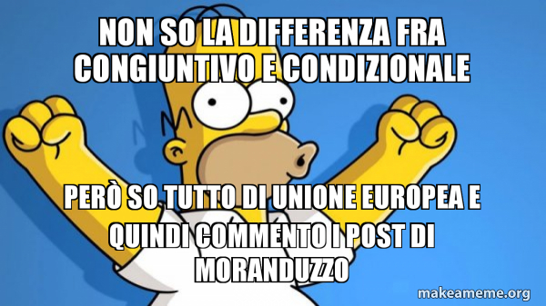 Non so la differenza fra congiuntivo e condizionale PerÃ² so tutto di ...