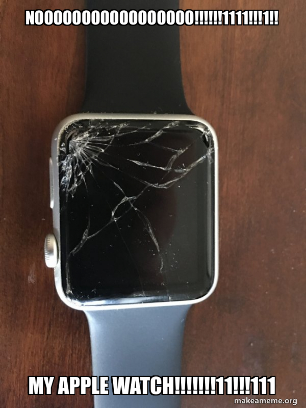 nooooooooooooooooo!!!!!!1111!!!1!! my apple watch!!!!!!!11!!!111 ...