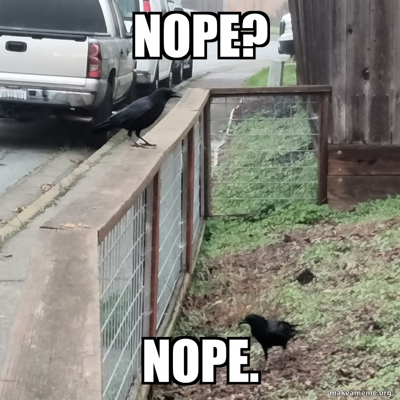 Nope? Nope. Meme Generator