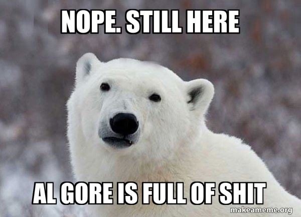 nope. still here al gore is full of shit - Popular Opinion Polar Bear ...