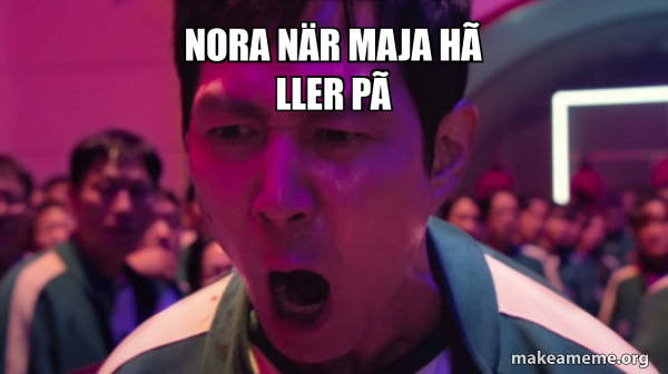 nora när maja håller på - I've Played These Games Before Meme Generator