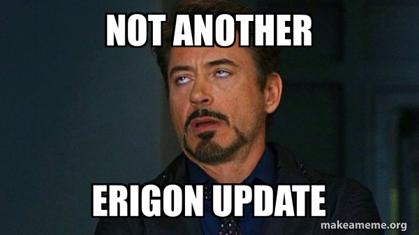 Not another Erigon update - Tony Stark Eye Roll Meme Generator
