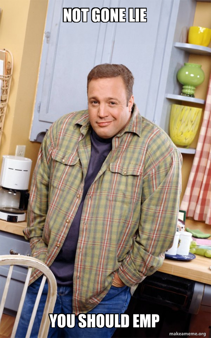 not gone lie you should emp - Kevin James Meme Generator