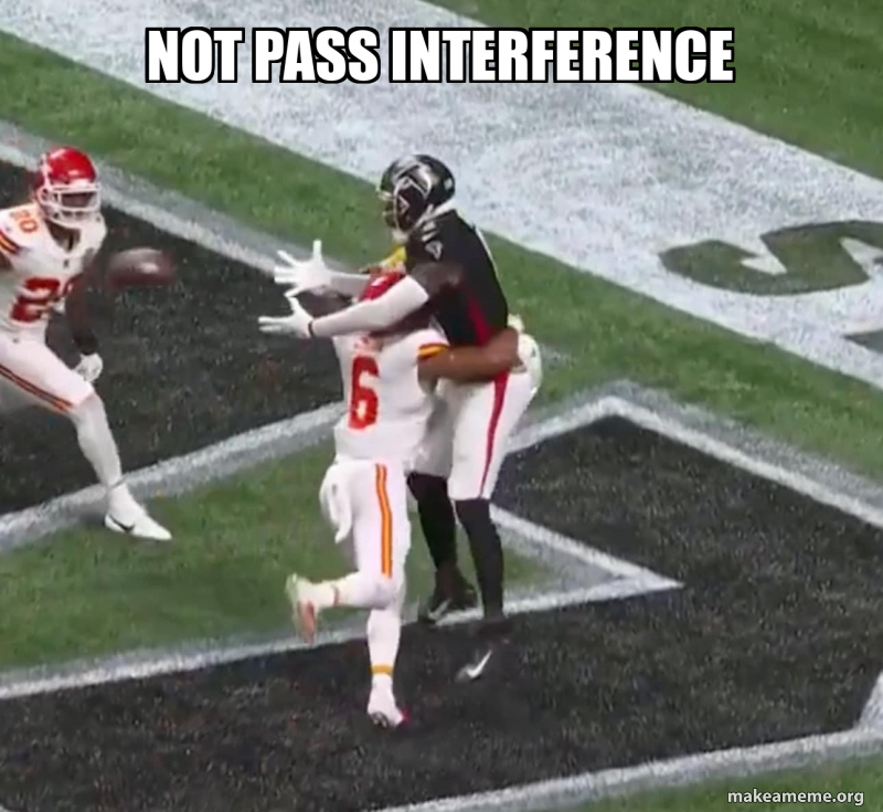 Not pass interference Meme Generator