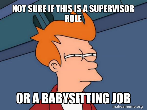 Not sure if this is a supervisor role Or a babysitting job - Futurama ...