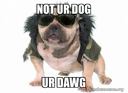 not ur dog Ur dawg Meme Generator