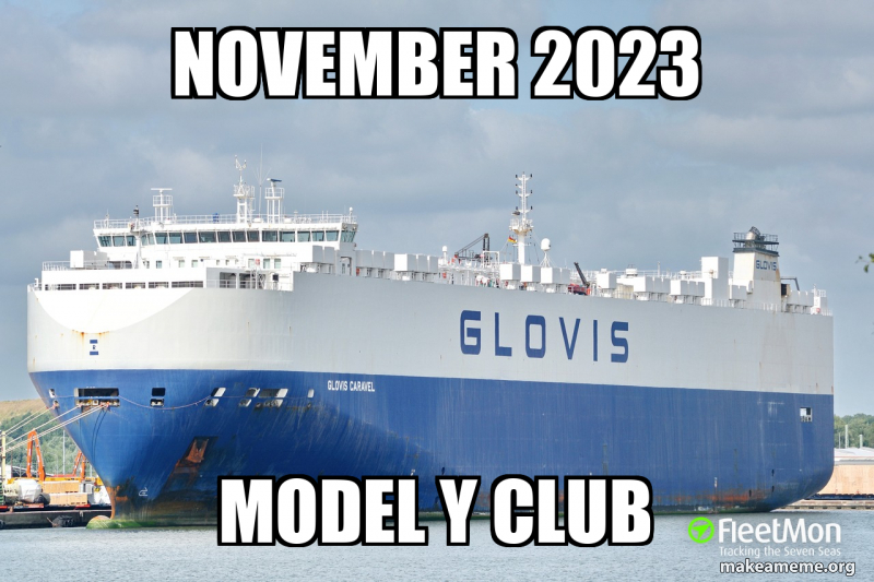 November 2023 Model Y Club Meme Generator