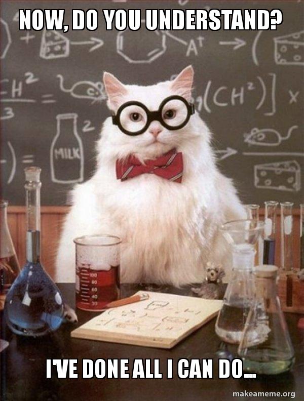 NOW Do You Understand I ve Done All I Can Do Chemistry Cat now-do-you-understand-i-ve-done-all-i-can-do-chemistry-cat