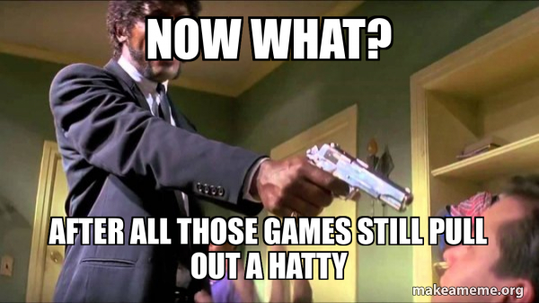 Now what? After all those games still pull out a hatty - Samuel L ...