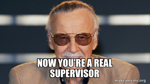 Now you're a real supervisor - Stan Lee Meme Generator
