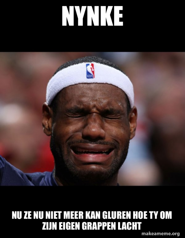 nynke nu ze nu niet meer kan gluren hoe Ty om zijn eigen grappen lacht ...