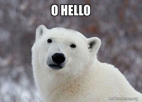 O HELLO - Popular Opinion Polar Bear Meme Generator
