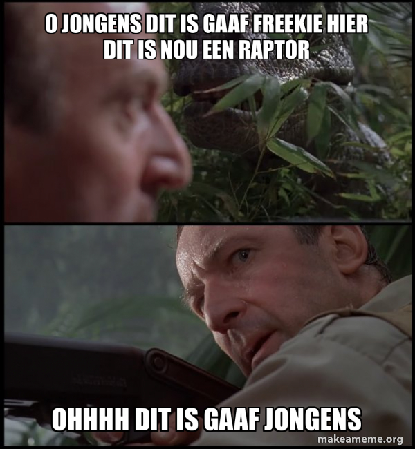 o jongens dit is gaaf freekie hier dit is nou een raptor ohhhh dit is ...