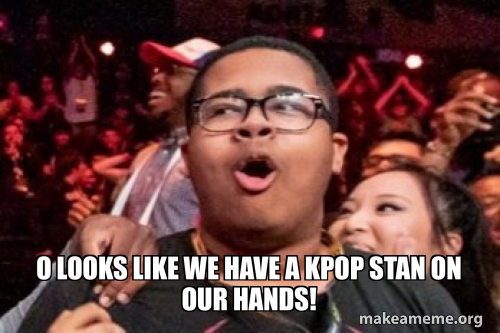 O LOOKS LIKE WE HAVE A KPOP STAN ON OUR HANDS! Meme Generator