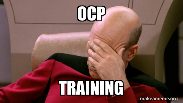 OCP training - Picard Facepalm Meme Generator