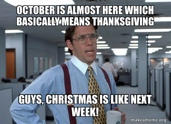 October is almost here which basically means Thanksgiving Guys ...
