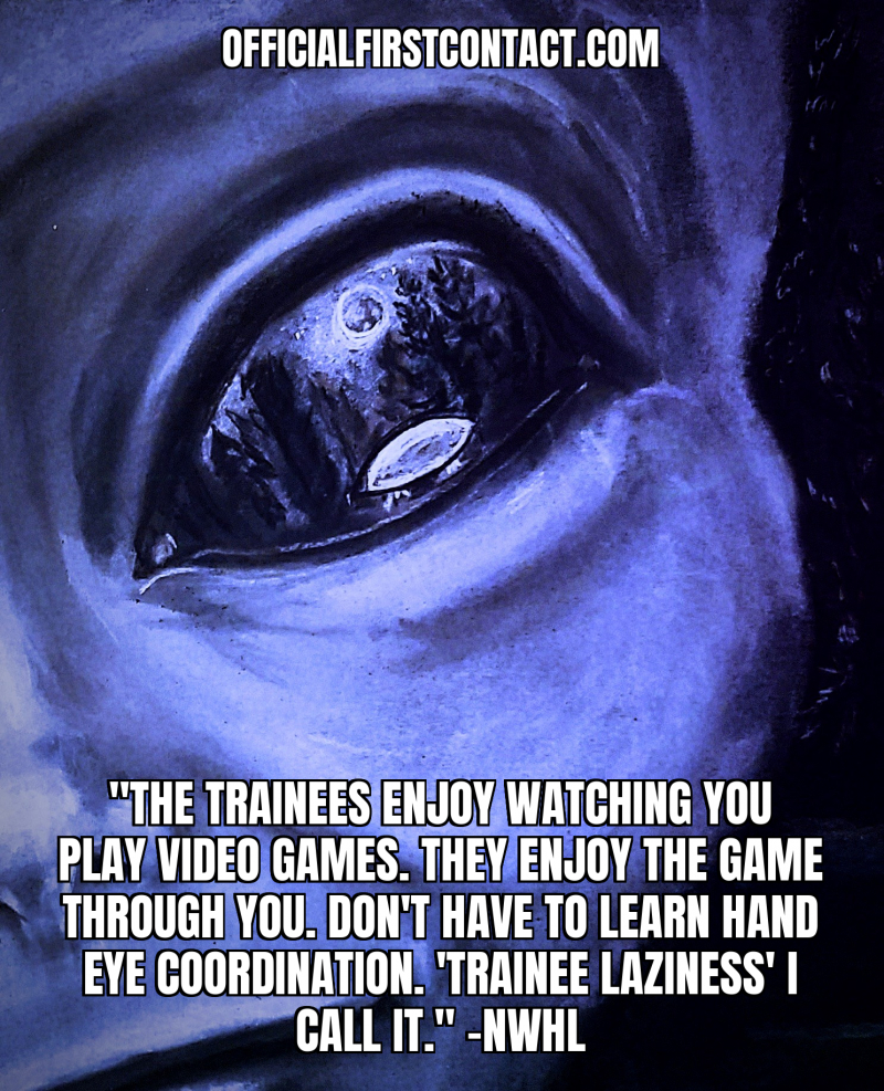 OFFICIALFIRSTCONTACT.COM "the trainees enjoy watching you play video ...