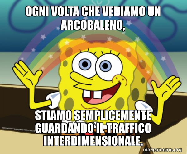 Ogni volta che vediamo un arcobaleno, stiamo semplicemente guardando il ...