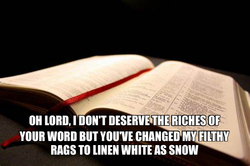 Oh Lord, I don't deserve The riches of your word But You've changed my ...