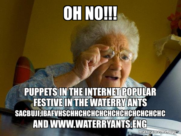 Oh no!!! Puppets in the internet popular festive in the waterry ants ...