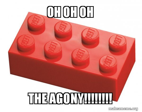 Oh Oh Oh The agony!!!!!!!! - Lego meme Meme Generator