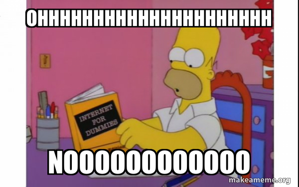 ohhhhhhhhhhhhhhhhhhhhh noooooooooooo - Computer Homer Meme Generator