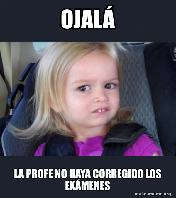 OJALÁ La profe no haya corregido los exámenes - Side-Eyes Chloe Meme ...