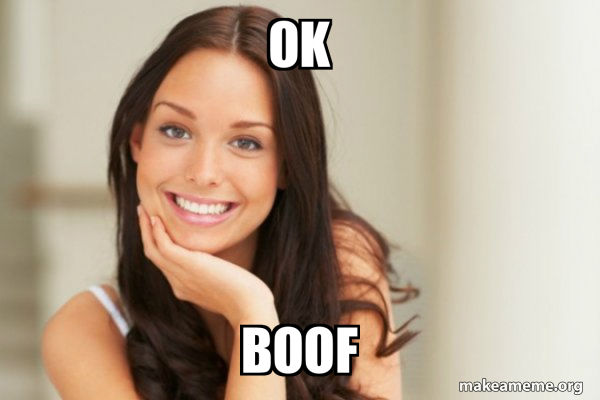 ok boof - Good Girl Gina Meme Generator