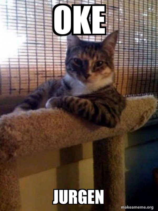 Oke Jurgen - The Most Interesting Cat in the World Meme Generator