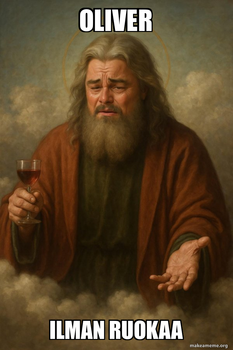 oliver ilman ruokaa - God’s Utter Disappointment Meme Generator