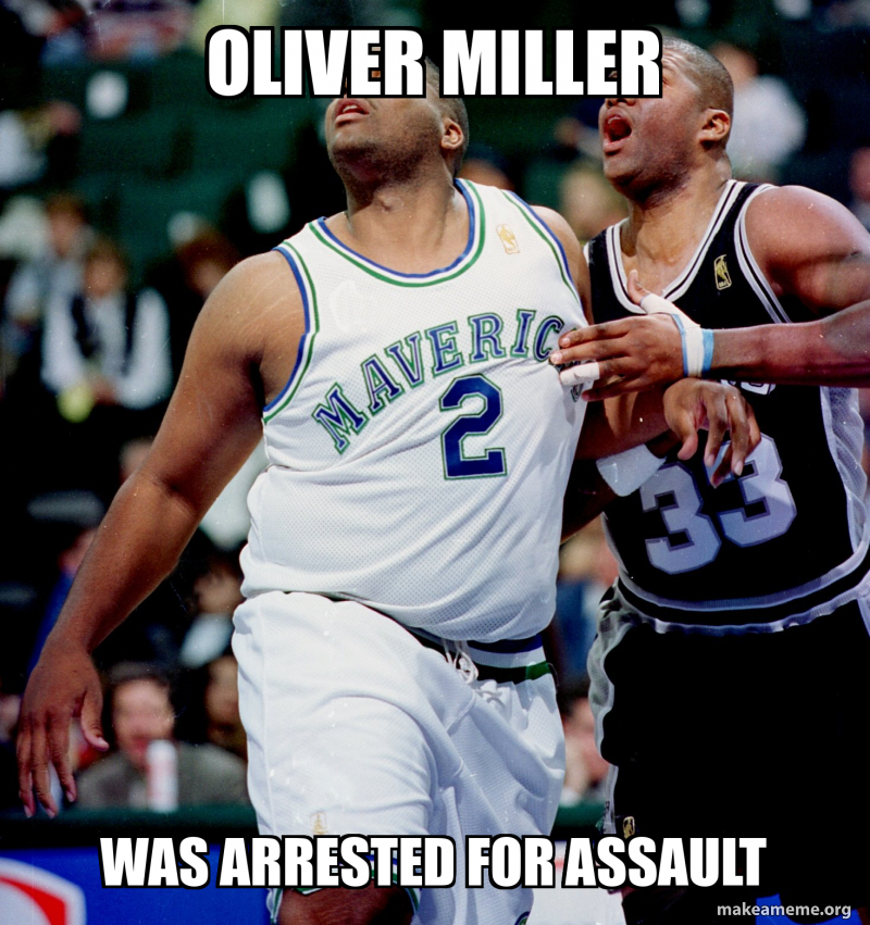 oliver miller was arrested for assault Meme Generator