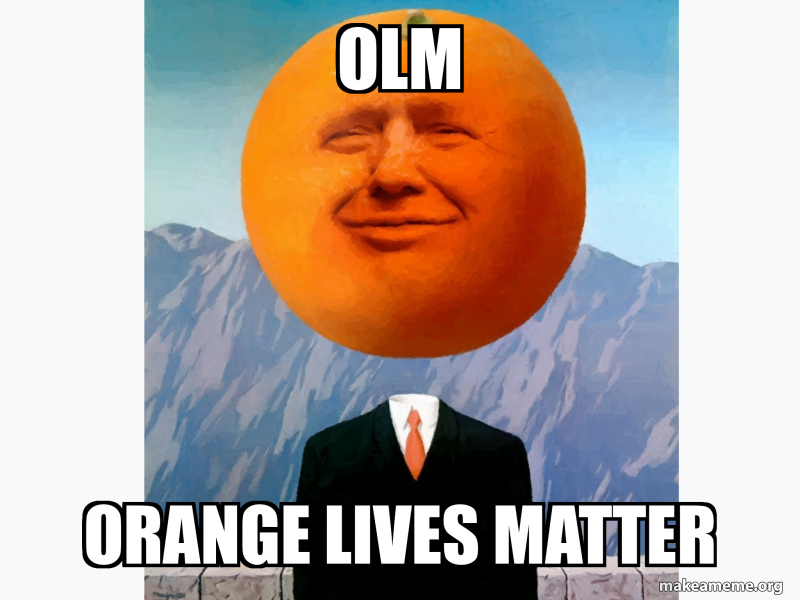 Olm Orange lives matter Meme Generator
