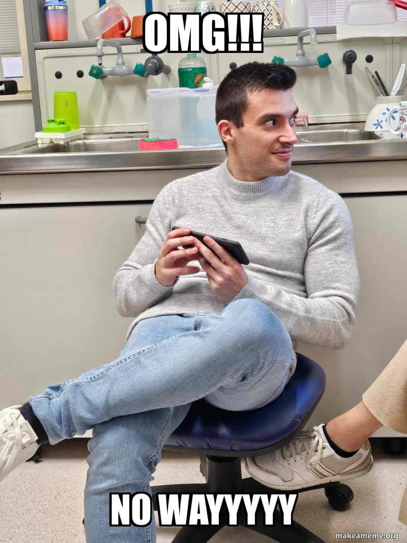 Omg!!! No wayyyyy Meme Generator