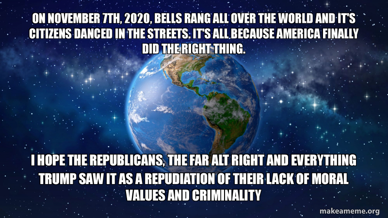 On November 7th, 2020, Bells rang all over the world and it's citizens ...