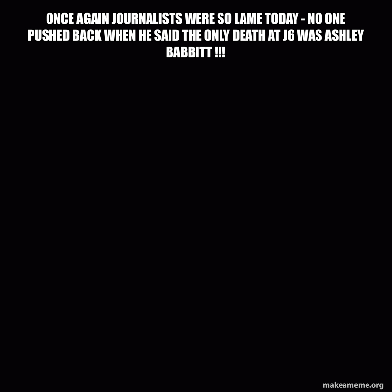 Once again journalists were so lame today - no one pushed back when he ...