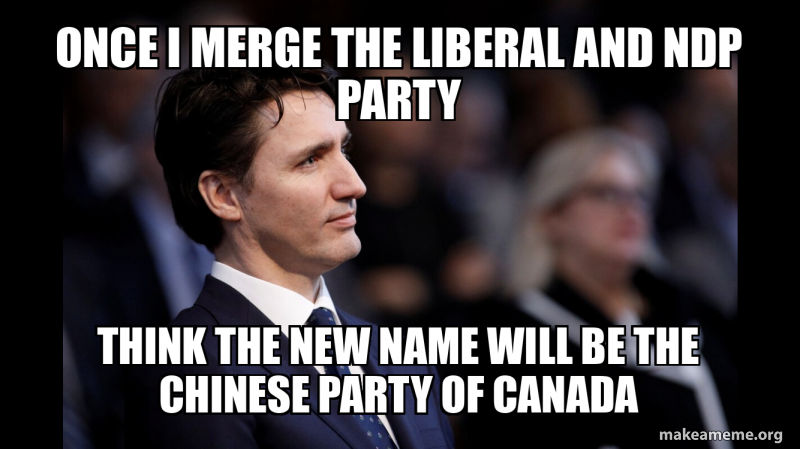 Once i Merge the liberal and Ndp party Think the new name will be the ...
