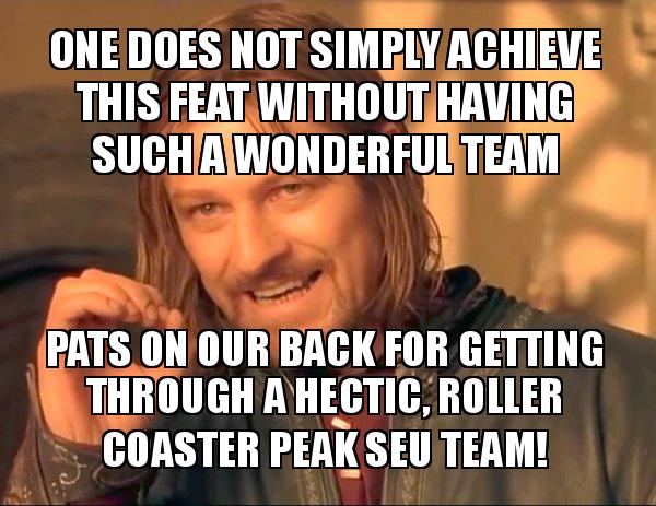 One does not simply achieve this feat without having such a wonderful ...