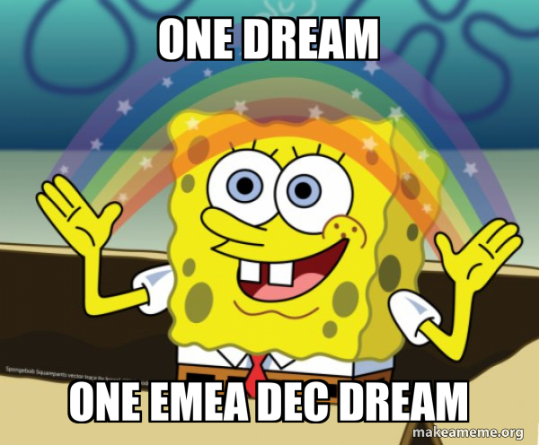 One Dream One EMEA DEC Dream - Rainbow SpongeBob Meme Generator